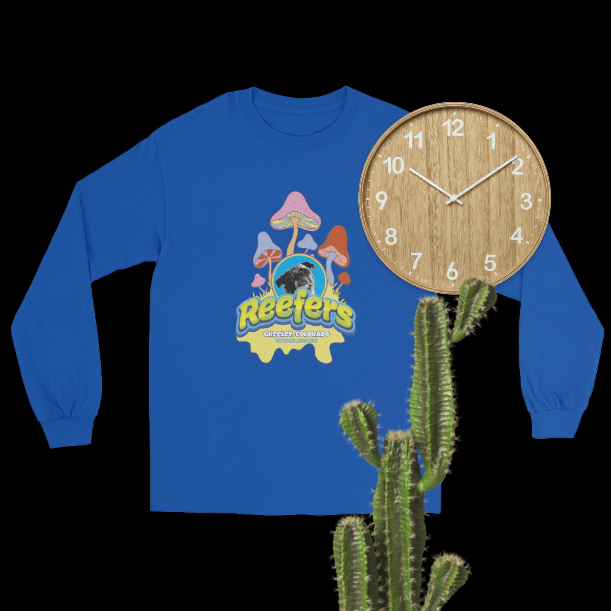 Men’s Mushroom Long Sleeve Shirt | Reefers Smoke Shop & Vape Store